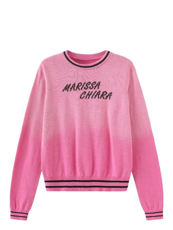 Marissa Chiara Crew Neck Sweater - Pink
