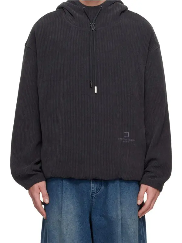 WOOYOUNGMI Hoodie With Logo Hardware - Black
