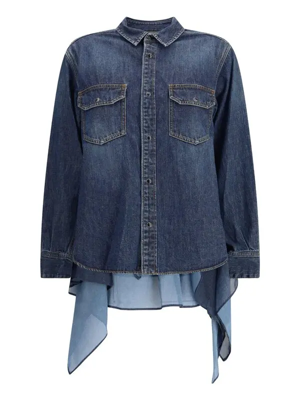 Sacai Patch-pocket Shirt - Blue