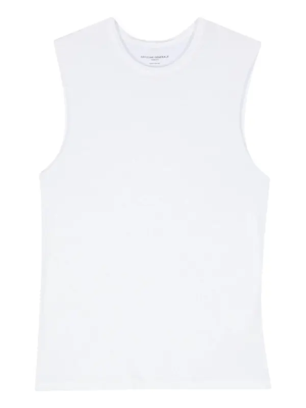 Officine Générale Sleeveless Crewneck Top - White