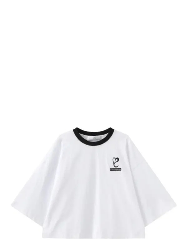 Marissa Chiara Short Sleeve Crewneck T-shirt - White