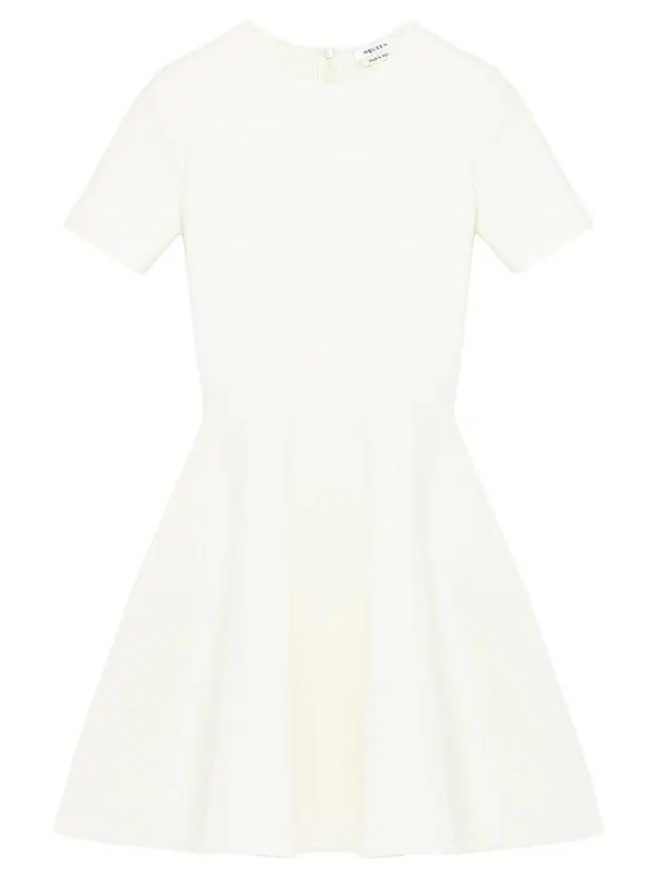 Alexander McQueen Fit And Flare Mini Dress - Ivory