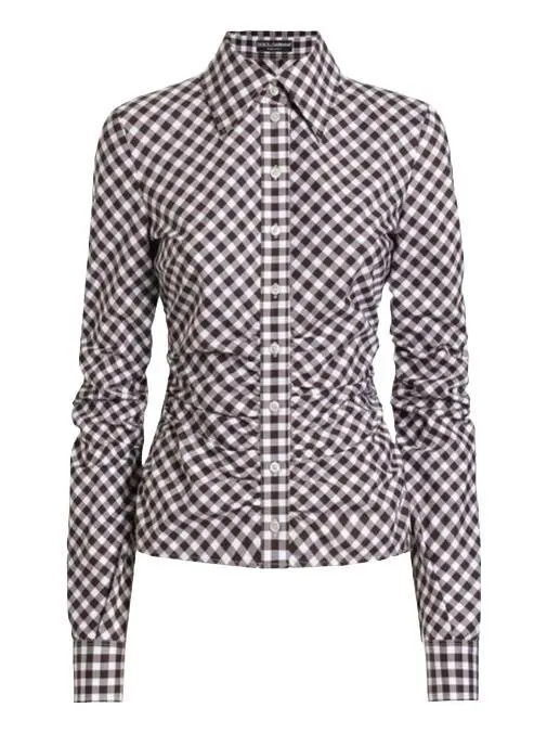 Dolce & Gabbana Checked Twill Shirt - Gray