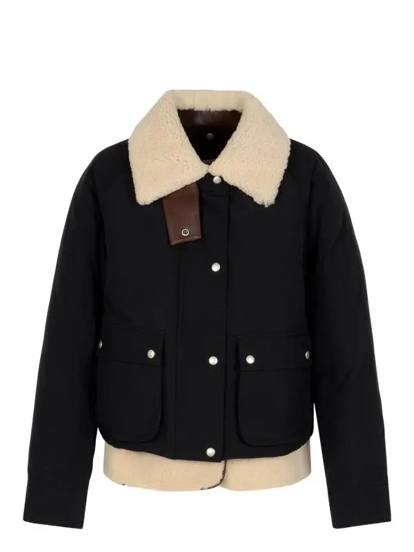 Loewe Shearling-collar Jacket - Black