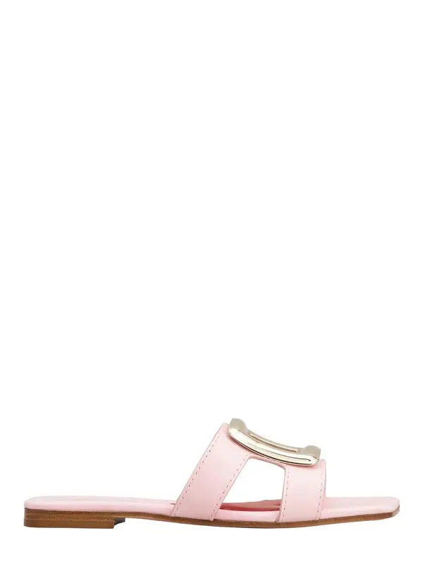 ROGER VIVIER Viv' The Sea" Mules With Metal Buckle Detail - Pink