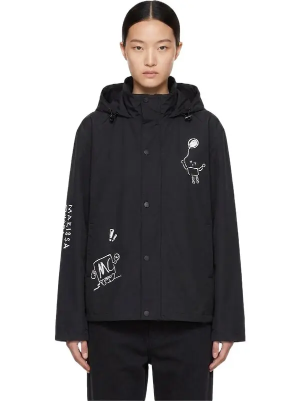Marissa Chiara Hooded Jacket - Black