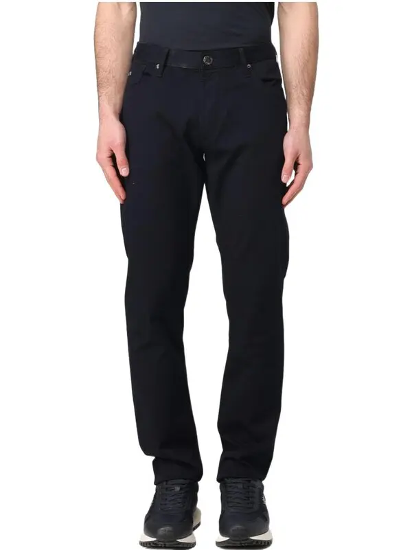 Emporio Armani Belt Loop Slacks - Black