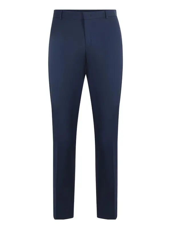 PT TORINO Slim Fit Straight Leg Tailored Trousers - Blue