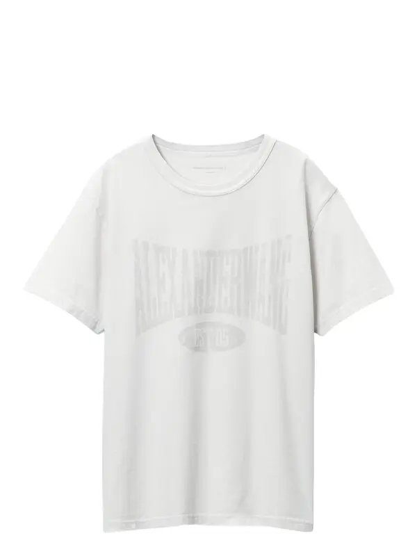 Alexander Wang Distressed Logo T-shirt - Off White