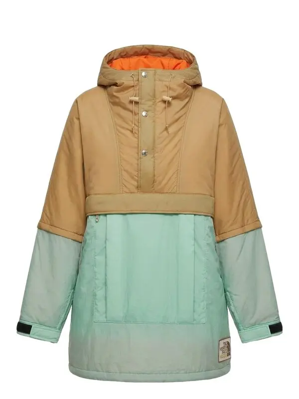 Gucci The North Face X Two-tone Hooded Jacket - Light Blue And Beige