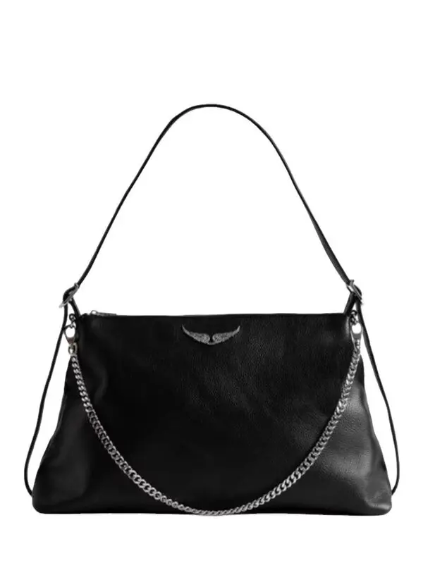 Zadig&Voltaire Jim Wings Chain Shoulder Bag - Black