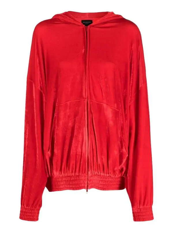 Balenciaga Bb Paris Strass Hoodie - Red