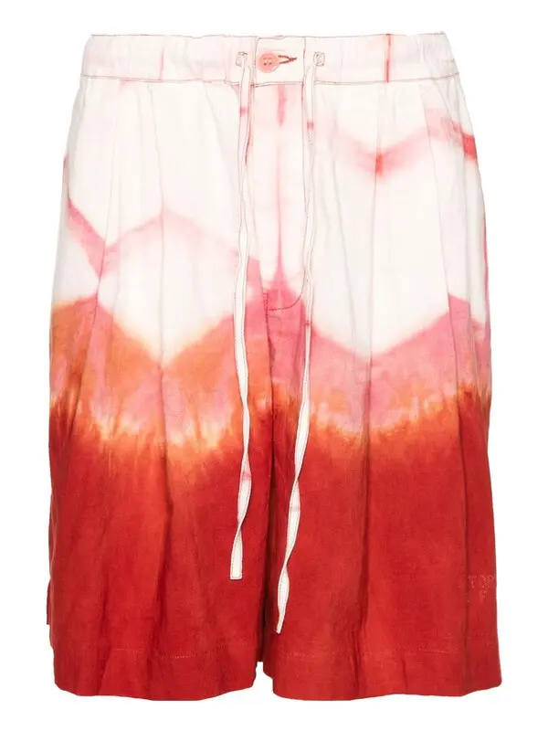 STORY MFG. Clamp-dye Shorts - Red