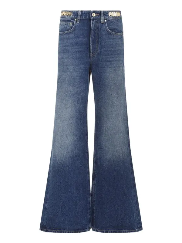 Rabanne Baggy Wide-leg Jeans - Blue