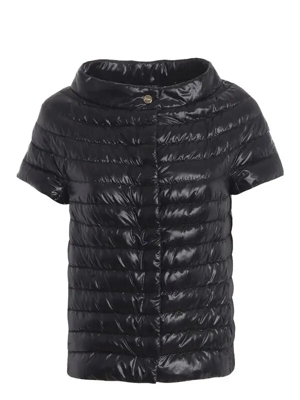 Herno Margherita Short-sleeved Down Jacket - Black