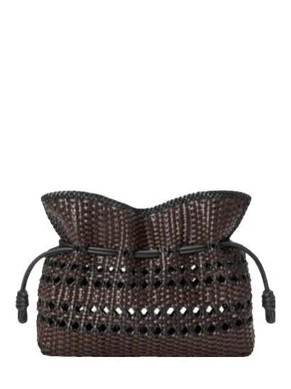 Loewe Flamenco Clutch Bag - Black/brown