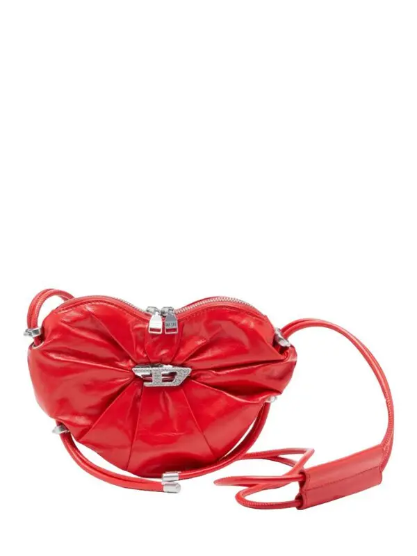 DIESEL® Scrunch Heart Shoulder Bag - Red