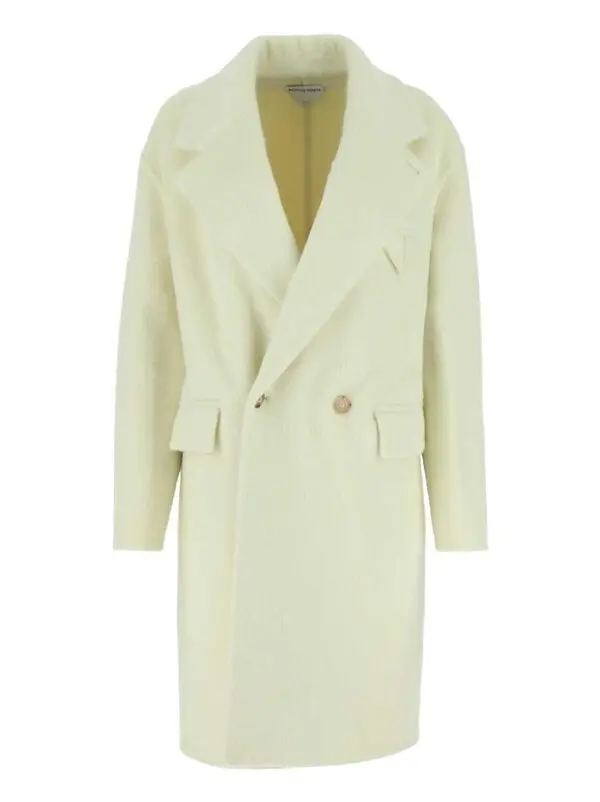 Bottega Veneta Double Breasted Coat - White