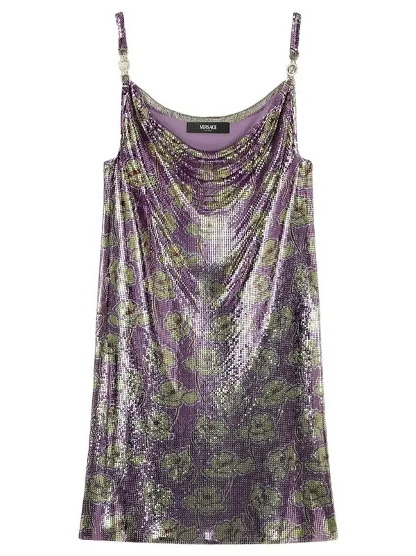 Versace Poppies Mini Dress - Multicolor