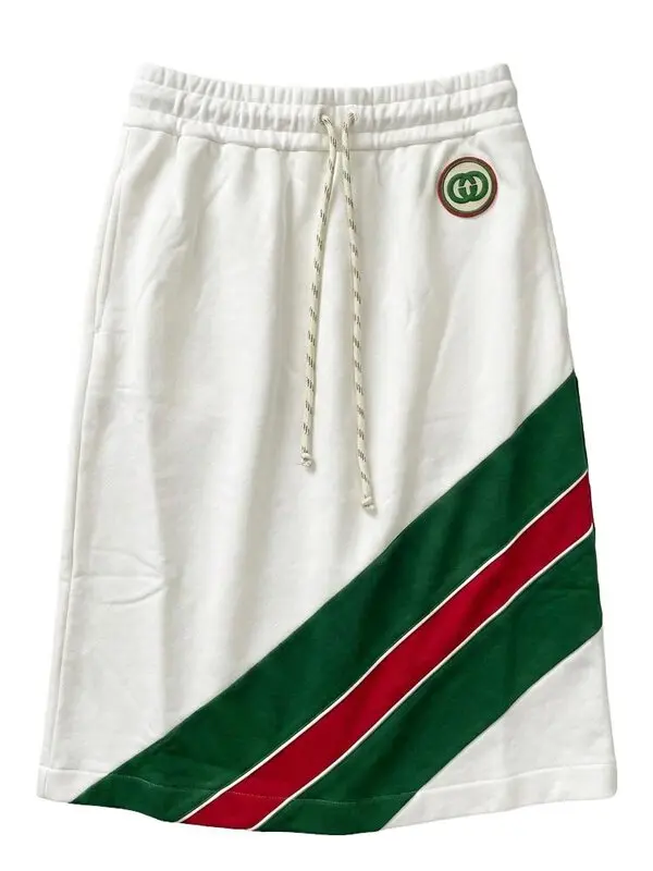 Gucci Double G Embellished Skirt - Gray