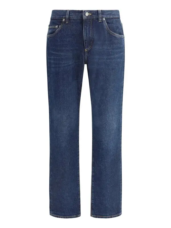 Dolce & Gabbana Straight Leg Jeans - Blue