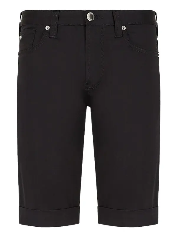 Emporio Armani Fitted Tailored Shorts - Black
