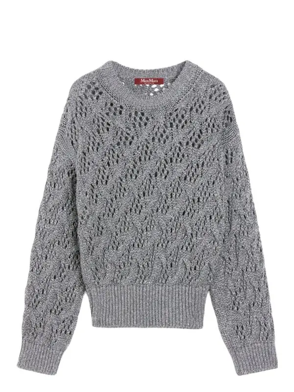 Max Mara Pilade Crewneck Knitted Jumper - Medium Gray
