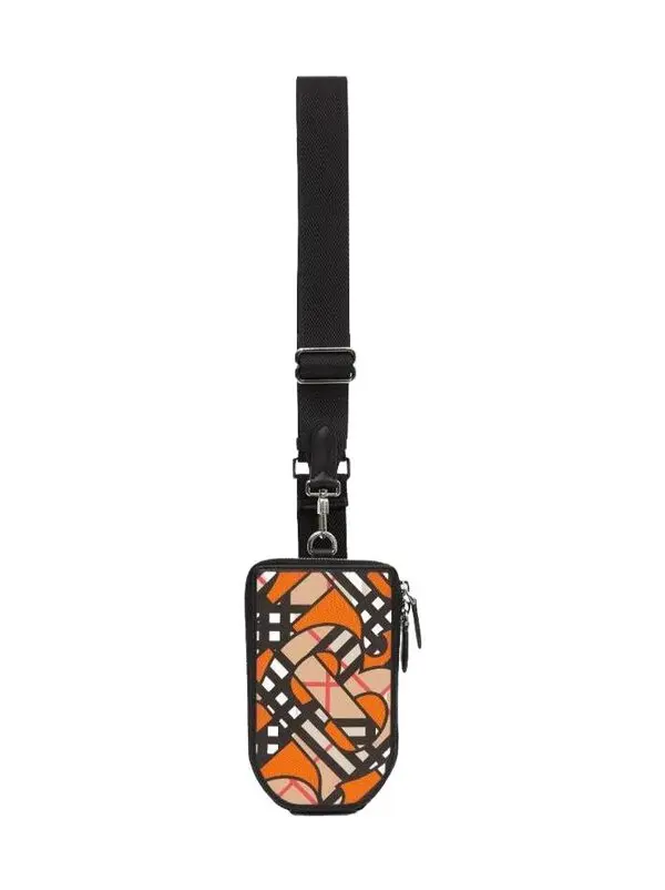 Burberry Monogram-pattern Zip-fastening Wallet - Black