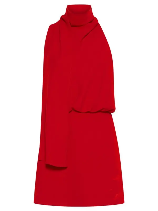 Marella Envers Satin Dress - Red