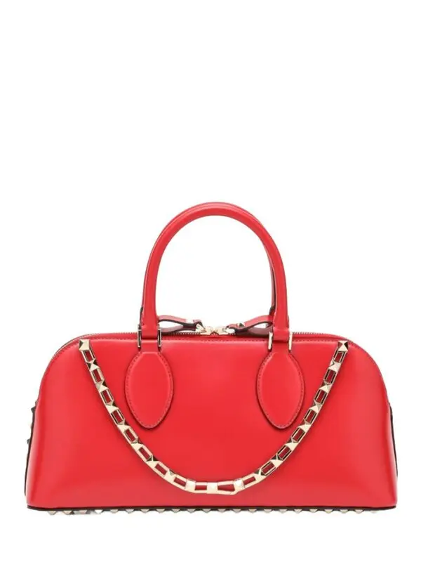 Valentino Garavani Rockstud Zipped Medium Tote Bag - Red