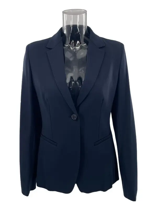 Max Mara Long Sleeve Single Breasted Jacket - Black