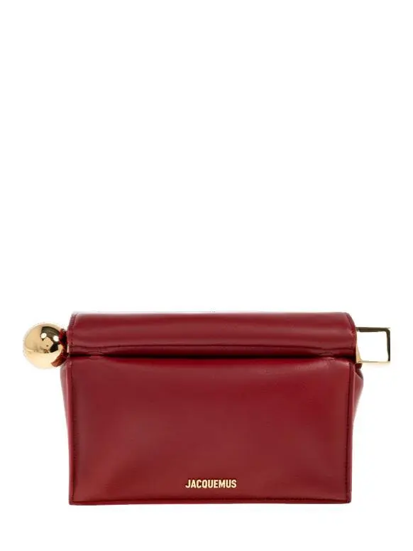 Jacquemus The Rond Carré Clutch Bag - Red