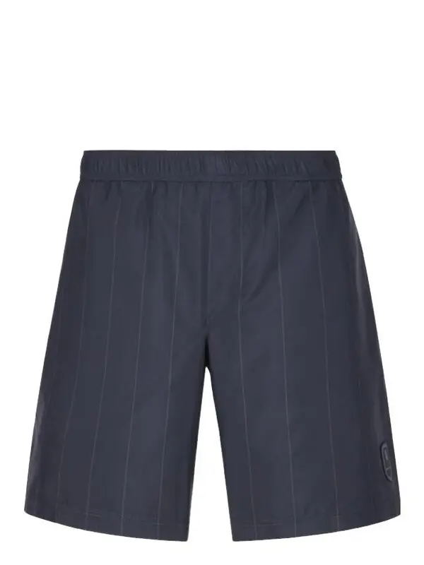 Brunello Cucinelli Striped Loose Waist Shorts - Black