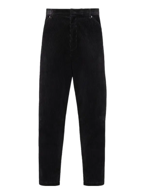 Prada Pinwale Logo Casual Pants - Black