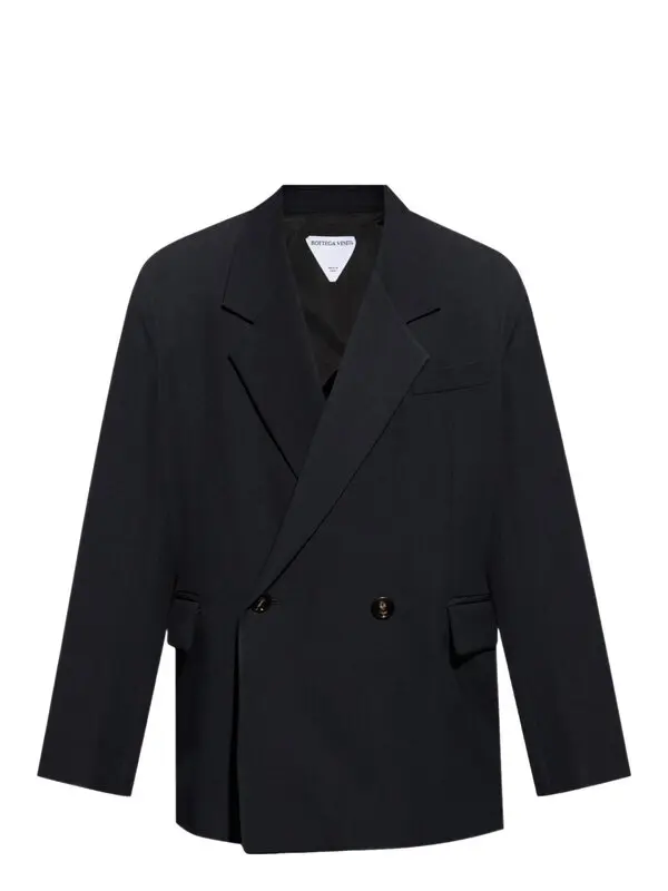Bottega Veneta Double Breasted Tailored Blazer - Black