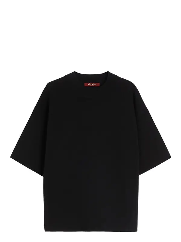 Max Mara Amici Short-sleeved Knitted Jumper - Black