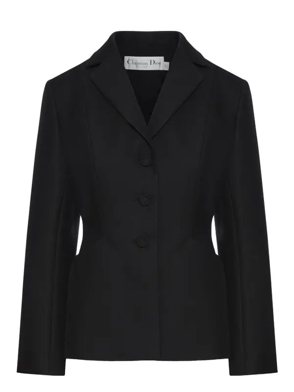 Dior Long-sleeved Suit Coat - Black