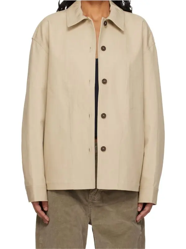 Studio Nicholson Long Sleeve Casual Jacket - Nude