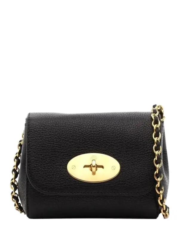Mulberry Lily Twist-lock Mini Crossbody Bag - Black