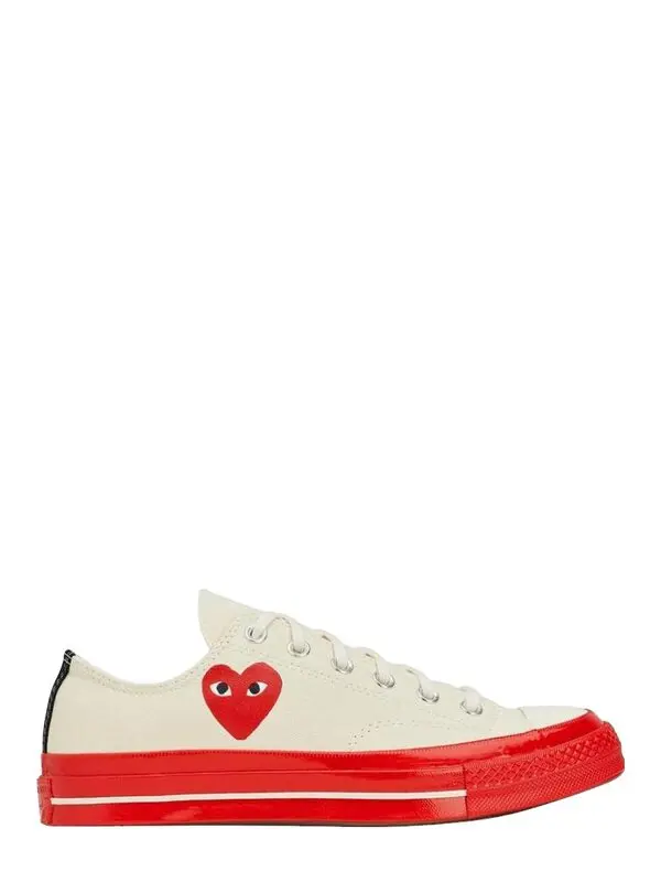 Play Comme Des Garcon Tie Casual Sports Sneakers - Red