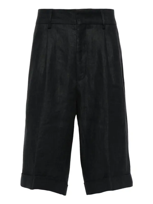 Peserico Rolled Hem Shorts - Black