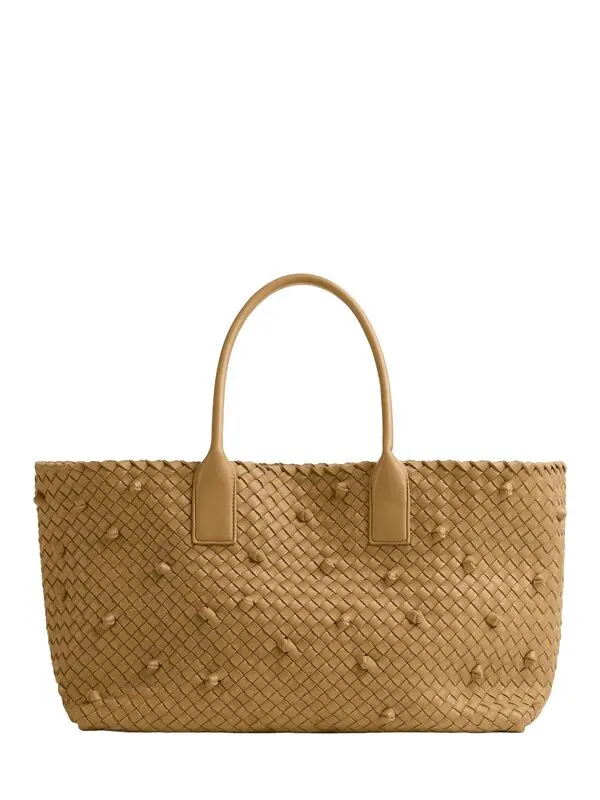 Bottega Veneta Medium Cabat Handbag - Dark Nut Color