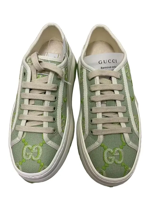 Gucci Lace-up Low-top Sneakers - Green