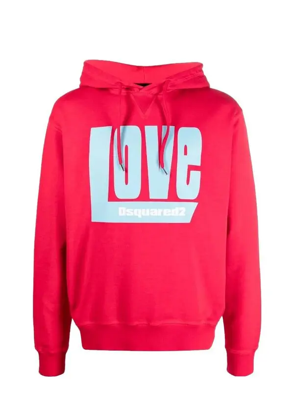 Dsquared2 Logo-print Hoodie - Red