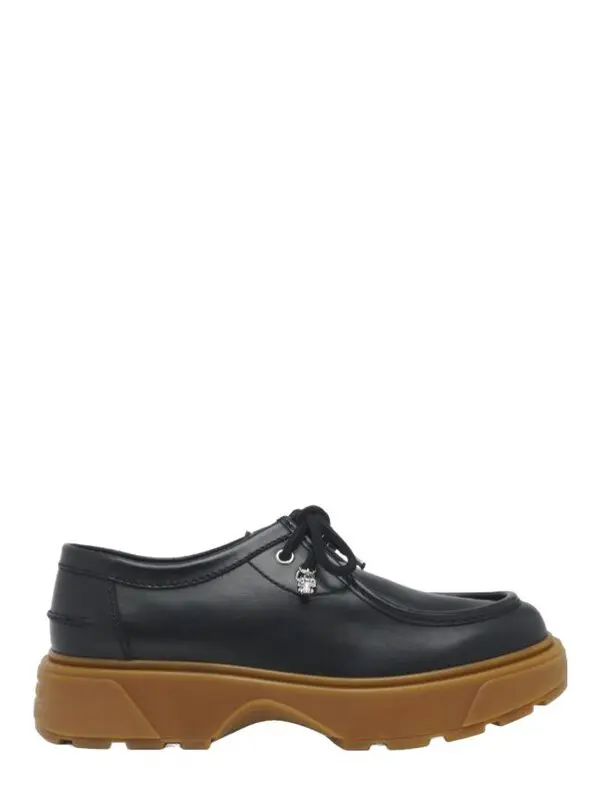Alexander McQueen Rover Lace-up Shoes With Skull Charm - Black