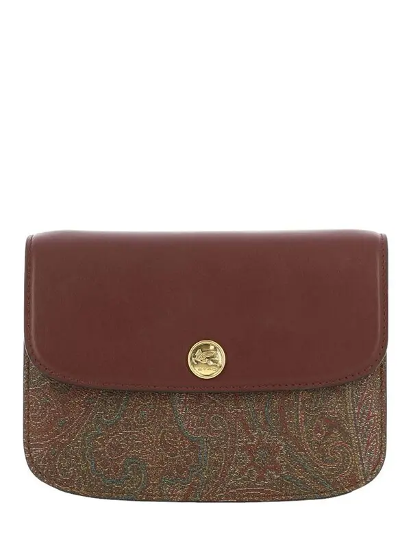 Etro Essential Jacquard Crossbody Bag - Red