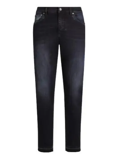 Dolce & Gabbana Frayed-hem Jeans - Black