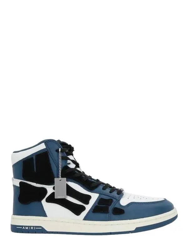 Amiri Skel-top" Color-blocked High-top Sneakers - Black