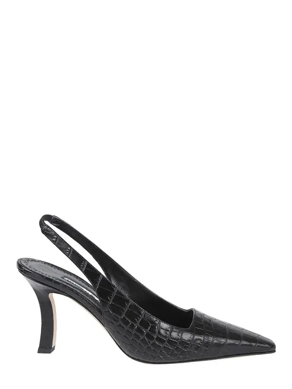 Manolo Blahnik Pointed-toe High-heeled Sandals - Black