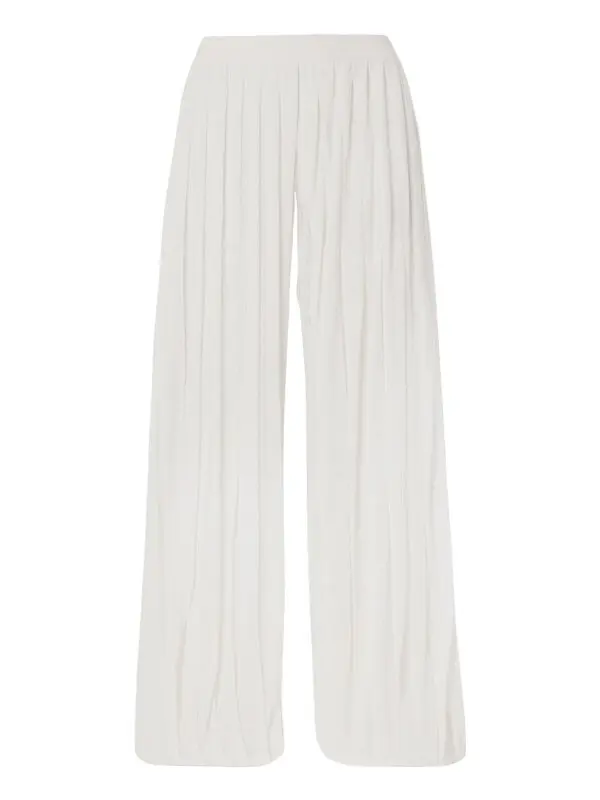 Loro Piana Lanai Wide-leg Pants - White
